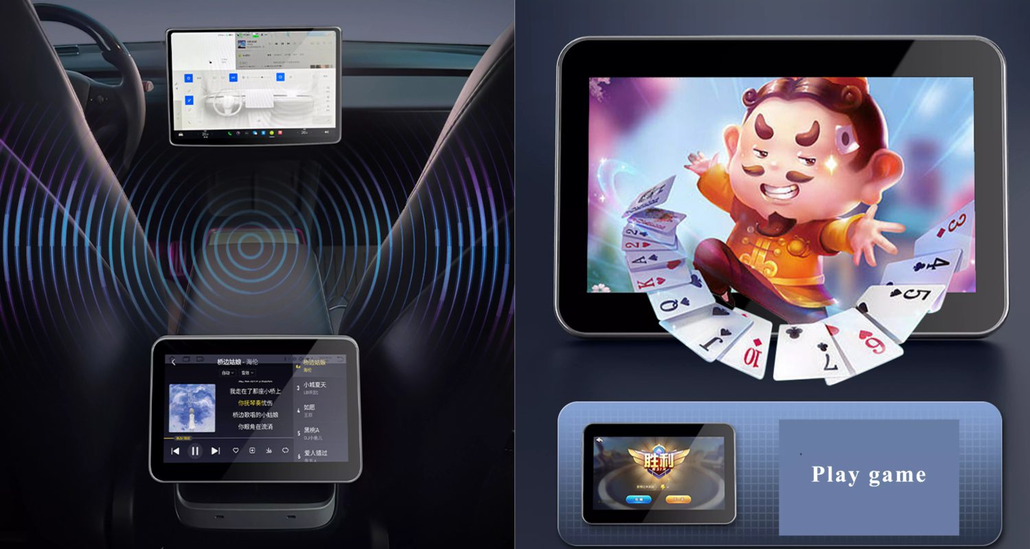 Tesla Model 3/Y 8" Rear Entertainment and Climate Control Display