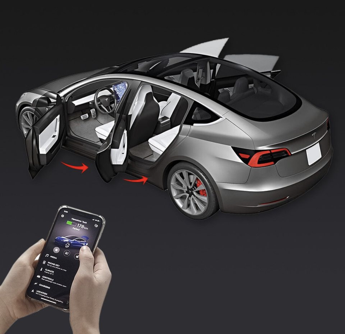 Automatic Opening Doors For Tesla Model 3/Y | Installed in Arizona