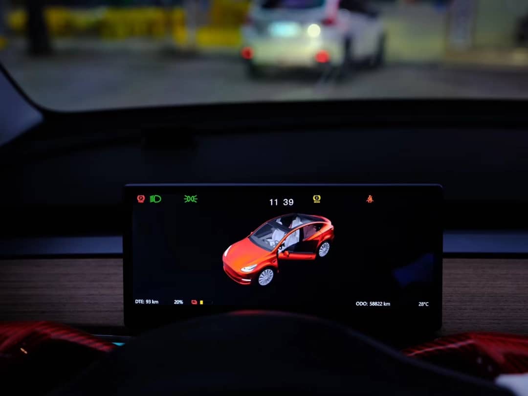 Tesla Model 3/Y Touch Screen Heads Up Display | Waze, Apple CarPlay & More!