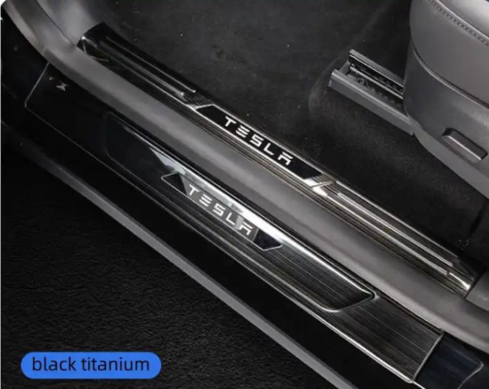 Tesla Model 3/Y Stainless Steel Door Threshold Protectors