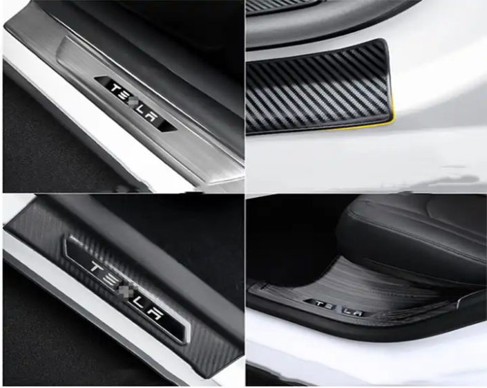 Tesla Model 3/Y Stainless Steel Door Threshold Protectors