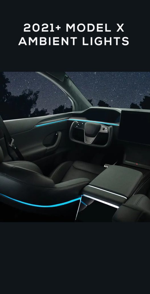 Ambient LED Lighting Upgrade for Tesla Model X in Arizona