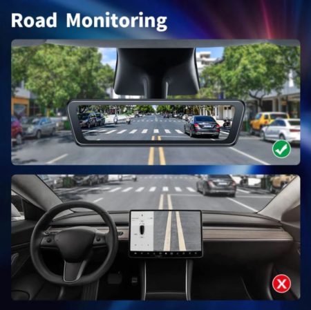 Tesla Digital Rear View Mirror with Live Streaming