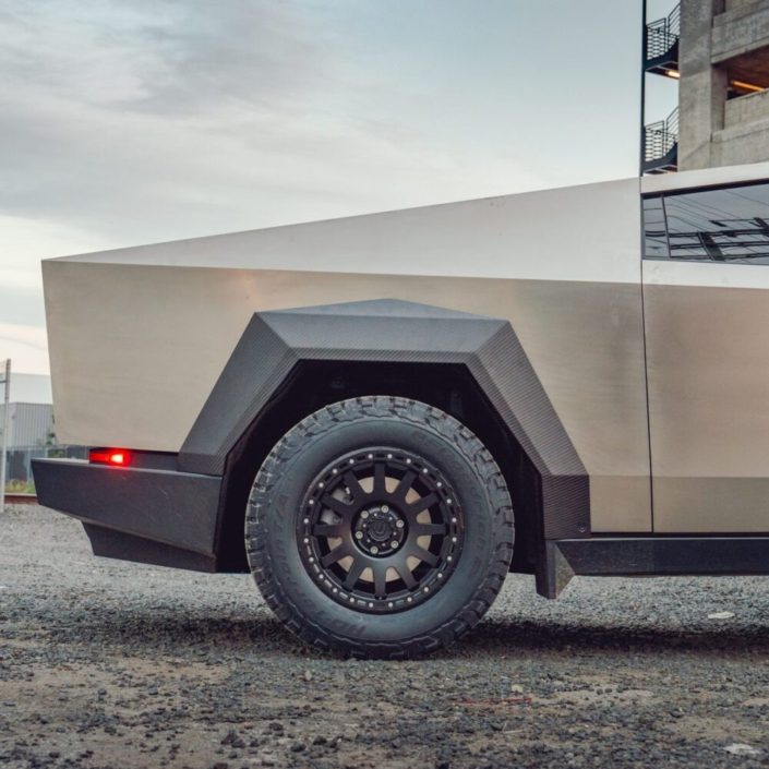 Tesla Cybertruck Front & Rear Carbon Fiber Fender Flares by UP