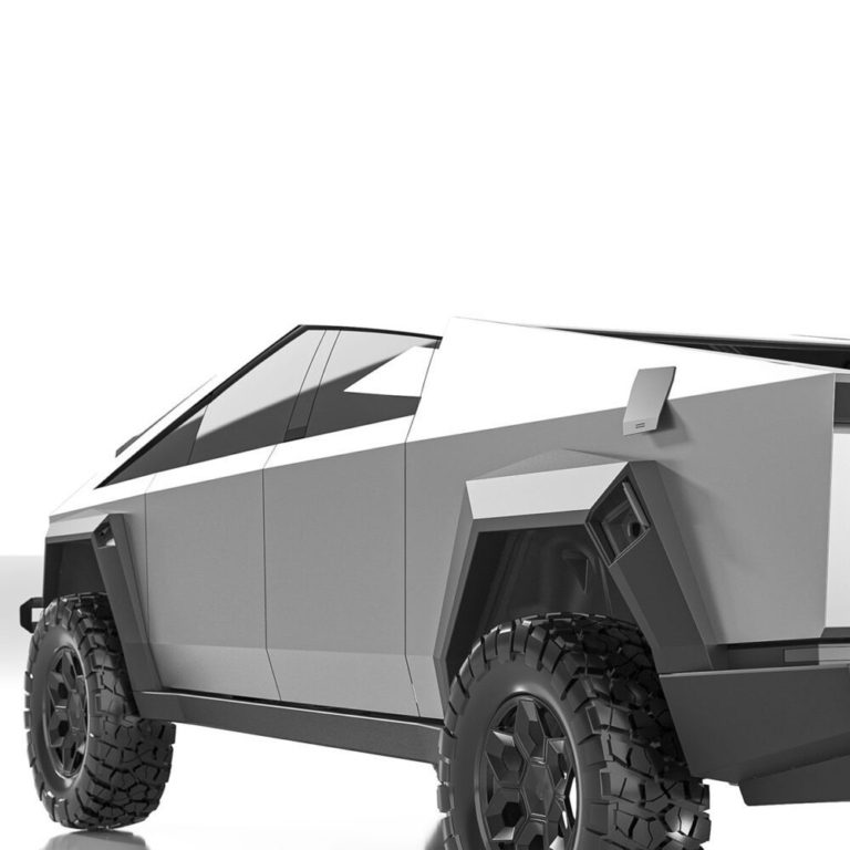 Tesla Cybertruck Front & Rear Carbon Fiber Fender Flares by UP