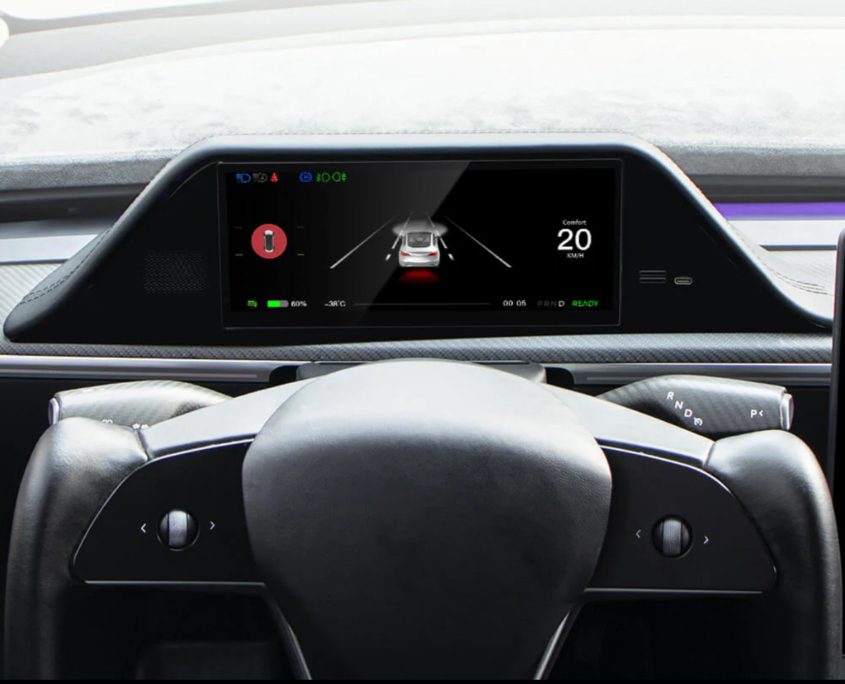 Fully Integrated Driver View Display for Model 3 and Y