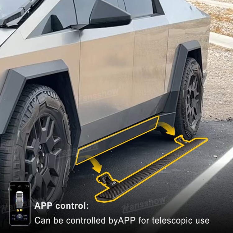 Tesla Cybertruck Electronic Retractable Running Boards